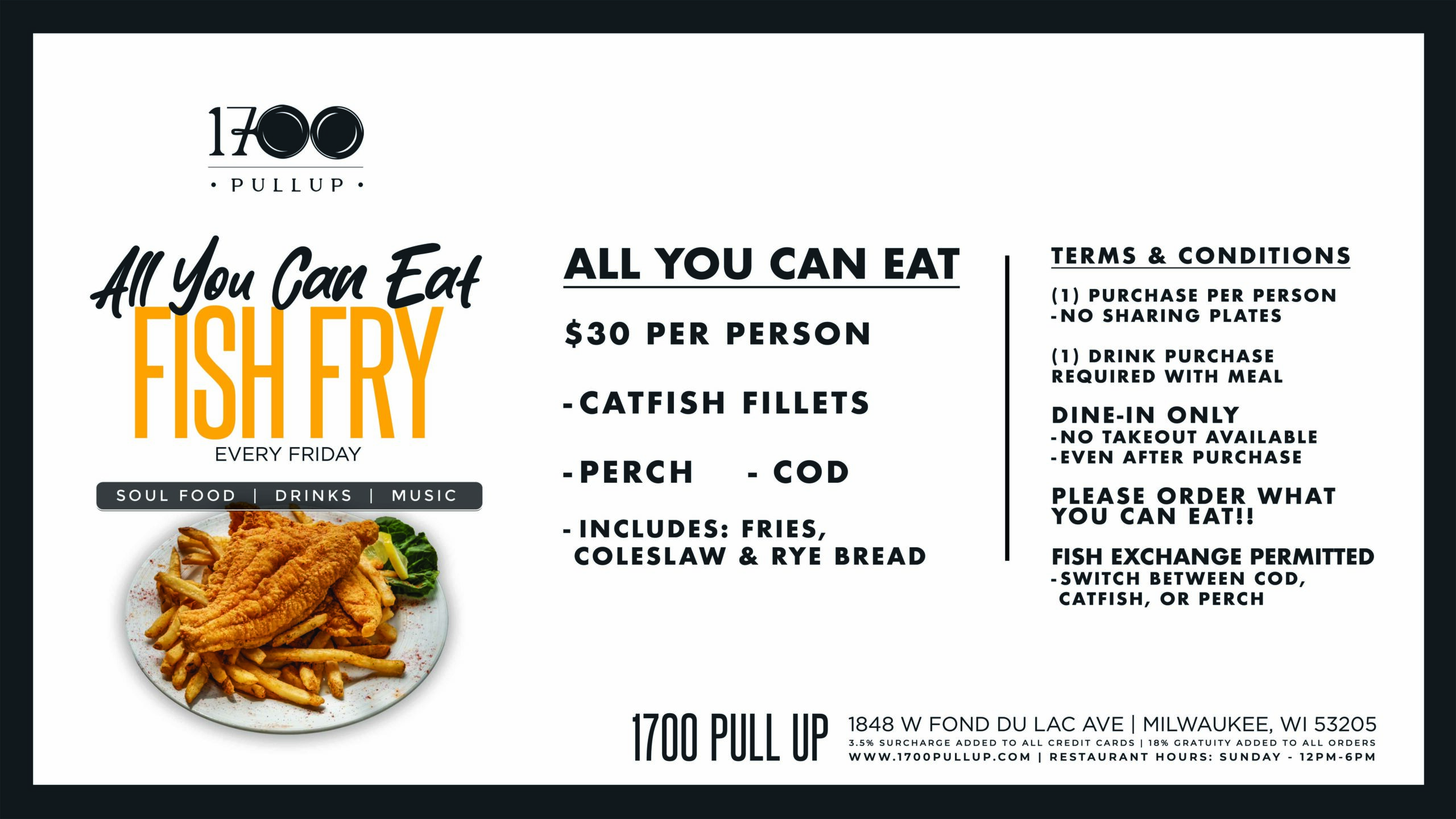 Menu 1700 Pull Up Menu 1700 Pull Up
